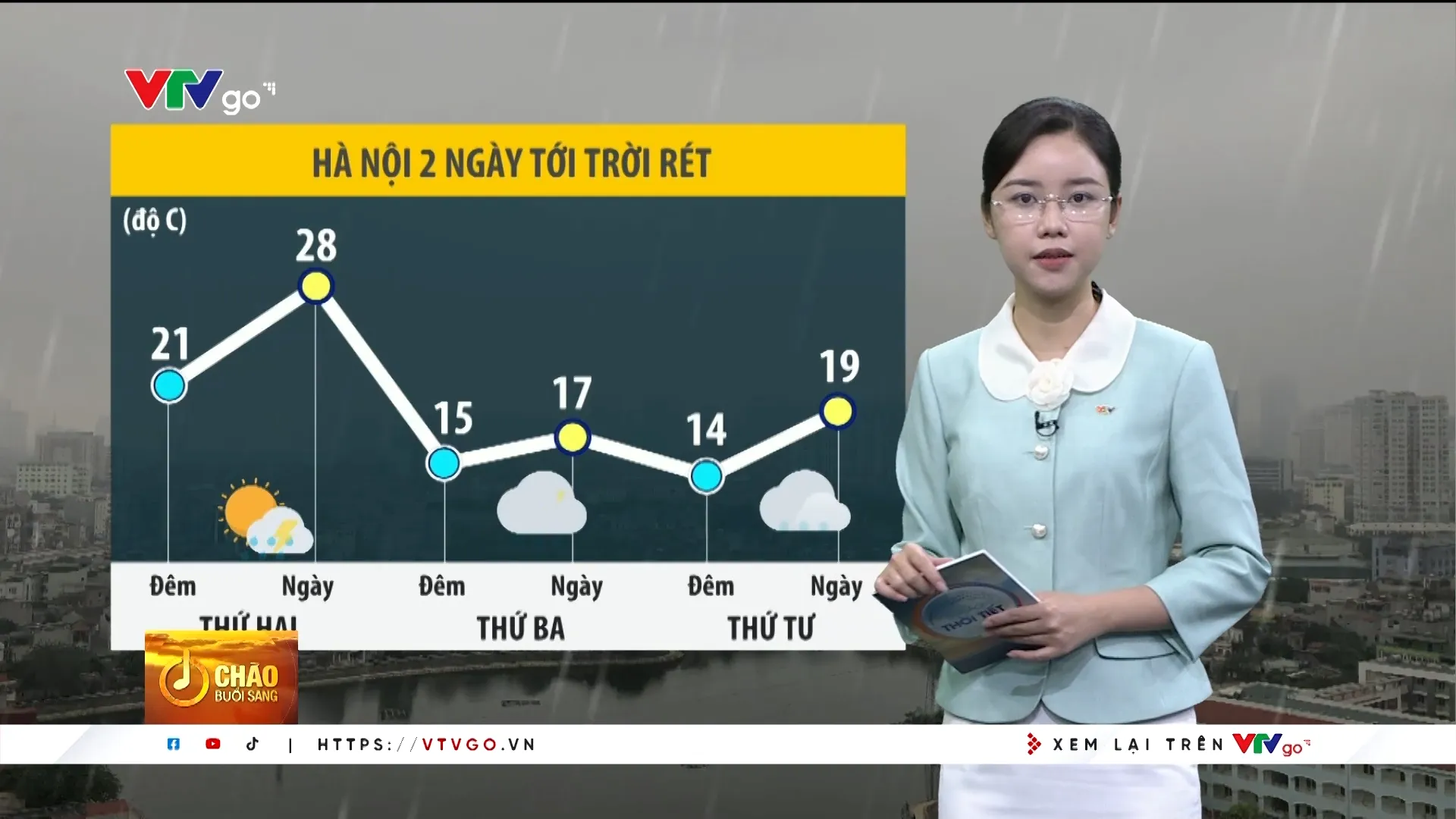Hà Nội 2 ngày tới trời rét | Cập nhật sáng 17/11/2025 | VTVgo