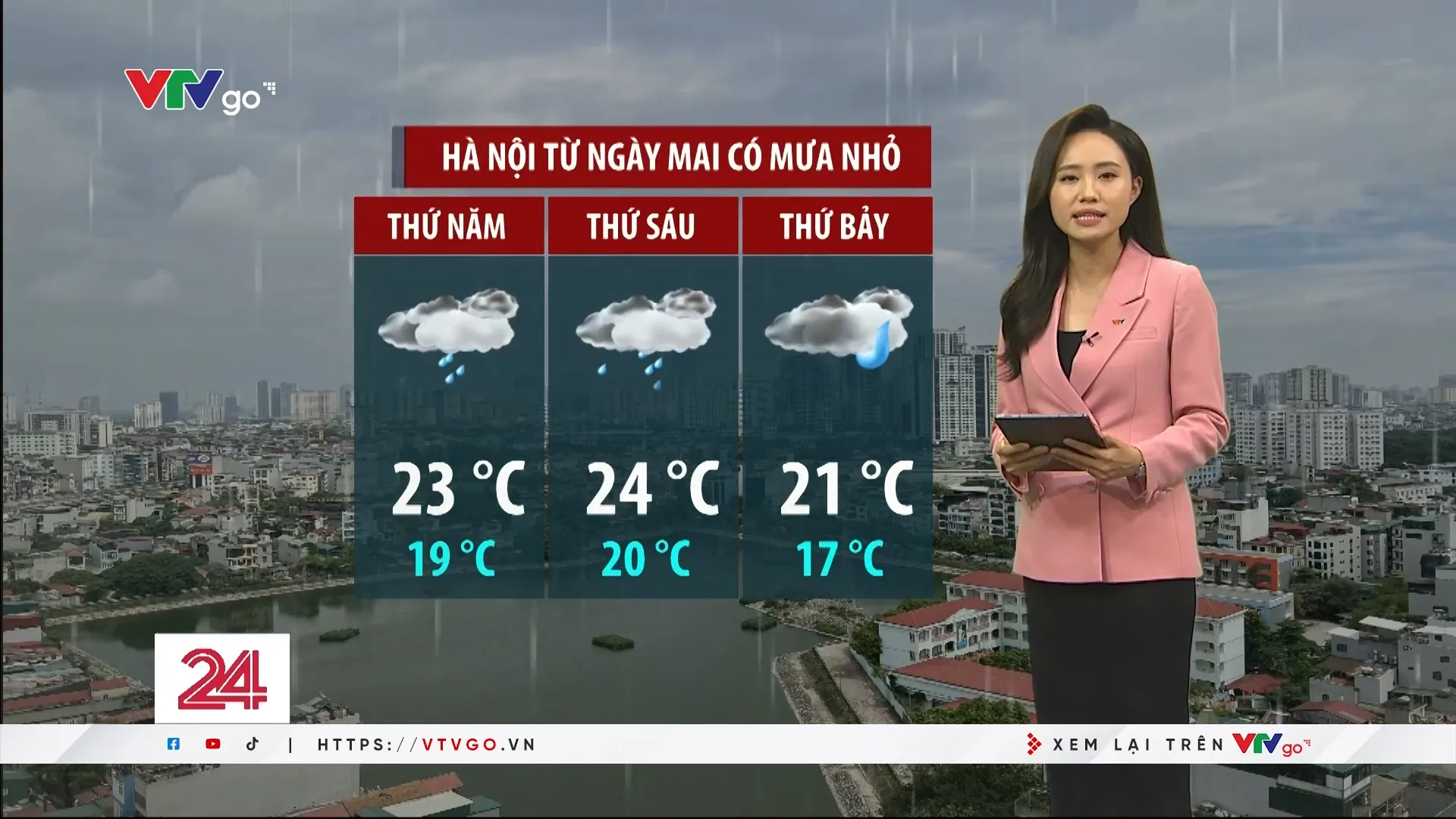 Hà Nội từ ngày mai có mưa nhỏ | Cập nhật tối 10/12/2025 | VTVgo
