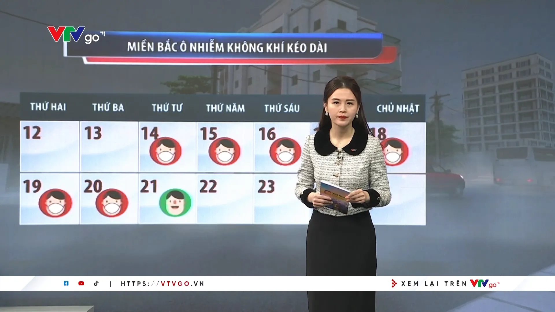 Miền Bắc ô nhiễm không khí kéo dài | Cập nhật tối 14/01/2026 | VTVgo